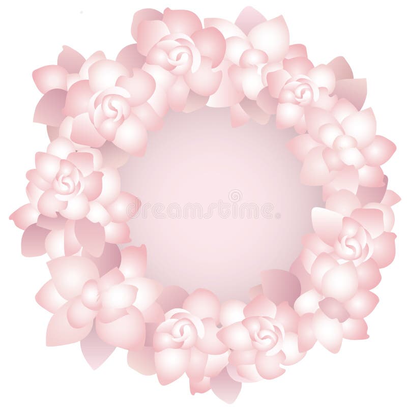 Frame Cor-de-rosa Da Cor-de-rosa Ilustração do Vetor - Ilustração de ...