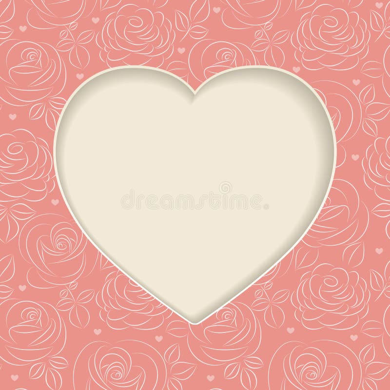 Frame Cor-de-rosa Das Rosas Ilustração do Vetor - Ilustração de floral ...