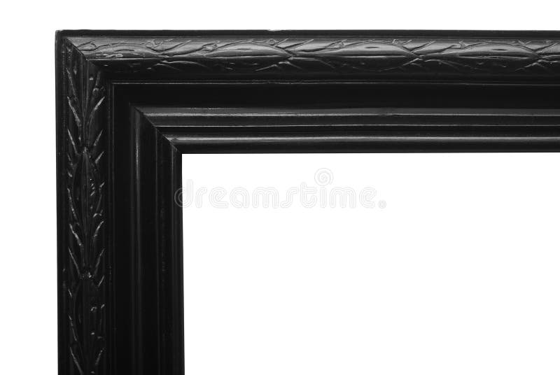 Frame corner stock image. Image of frame, black, isolated - 24998953