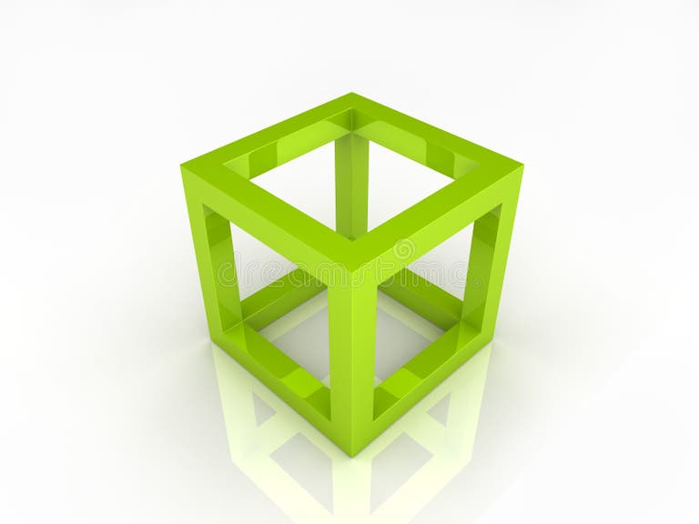 Green Wireframe Cube Stock Illustrations – 495 Green Wireframe Cube ...
