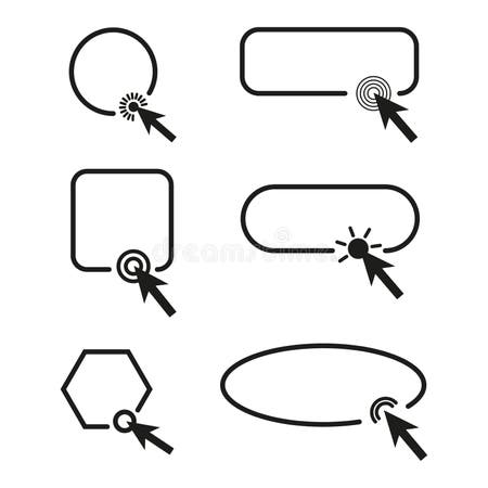 Frame Cursor. Arrow Pointer, Mouse Cursor. Banner Design. Computer ...