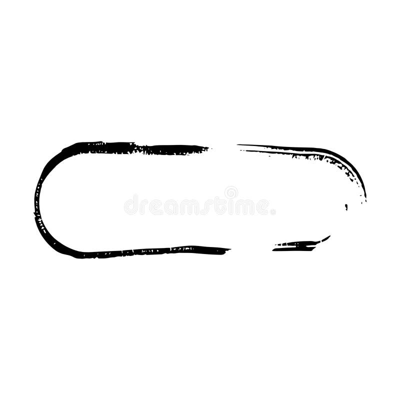 Frame Curved Rectangle Elongated Texture Element, Outline Border Grunge ...