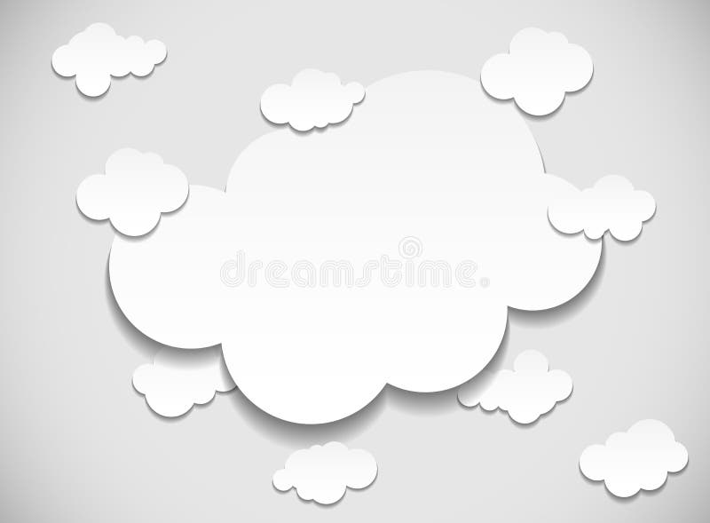 Frame with cut out clouds stock vector. Illustration of frame - 31984665