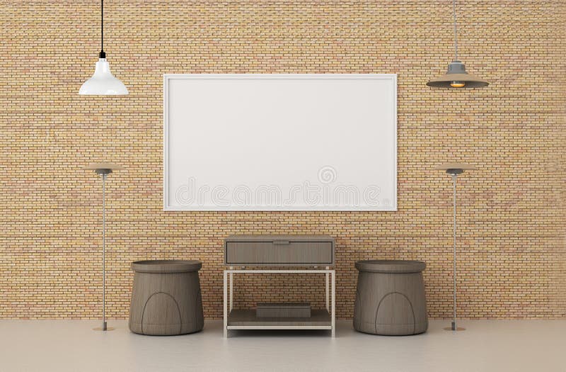 Frame 3D Interior Illustration, Wall Design Modern, Stock Illustration ...