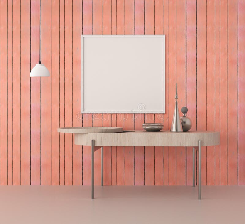 Frame 3D Interior Illustration, Wall Design Modern, Empty Space ...