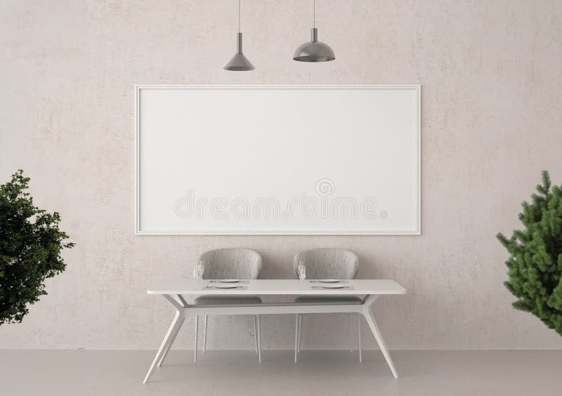 Frame 3D Interior Illustration, Wall Design Modern, Stock Illustration ...