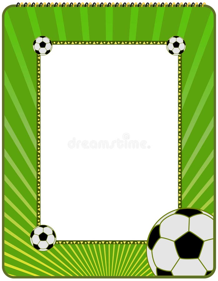 Frame da foto - futebol ilustração stock. Ilustração de beira - 4389717