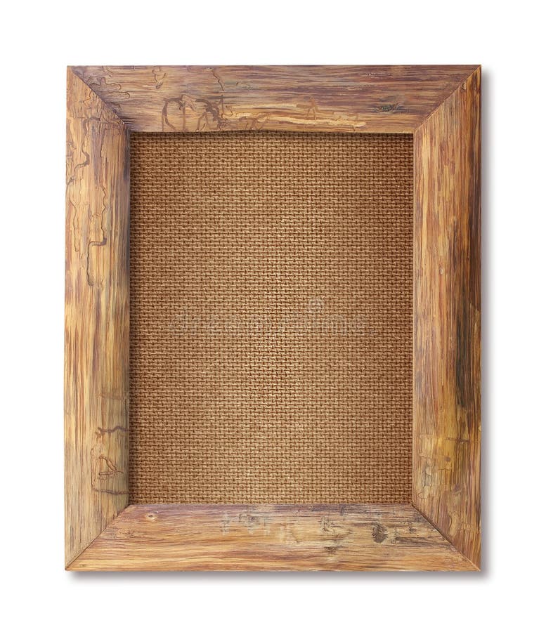 Frame De Madeira Isolado No Branco Foto de Stock - Imagem de retrato ...