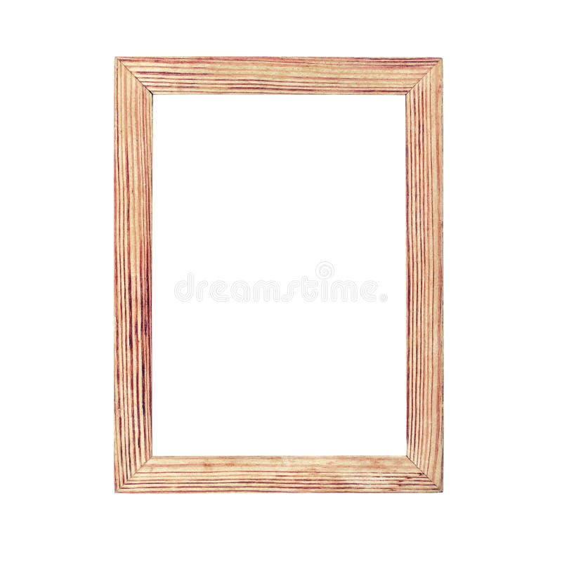 Frame De Madeira Simples Da Foto Foto de Stock - Imagem de interior ...