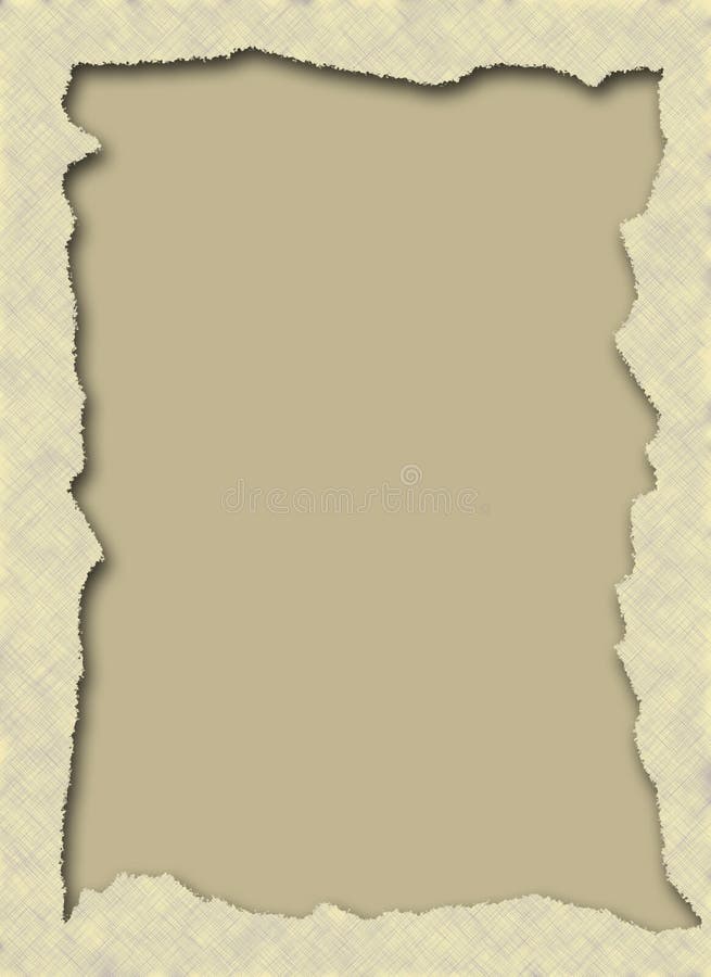 Frame de papel rasgado ilustração stock. Ilustração de rasgo - 4484327