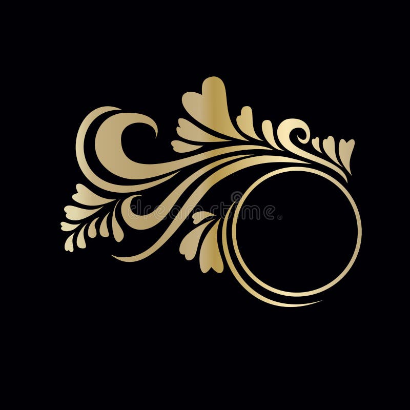 Frame decals gold stock vector. Illustration of heart - 83033587