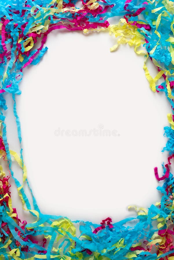 Frame Decorative Abstract Background Colored Paper White Background ...