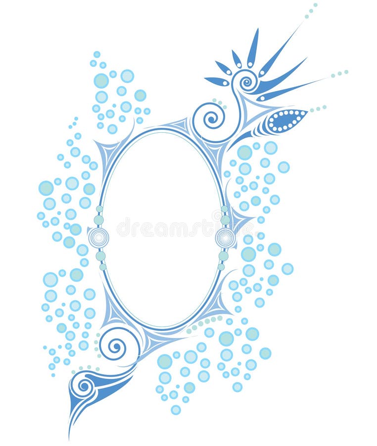 Frame with Decorative Theme Stock Vector - Illustration of curve ...