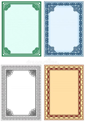 Frame for Design of Certificates and DiplomasÂŒ Stock Vector ...