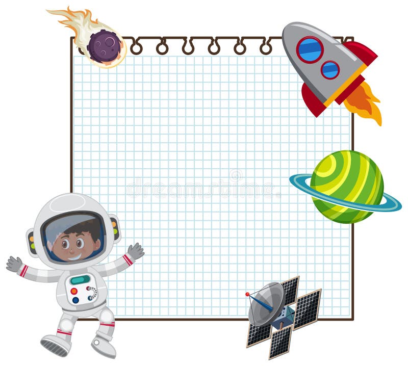 Astronaut Border Stock Illustrations – 584 Astronaut Border Stock ...