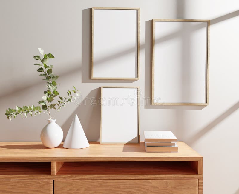 Realistic Frame Photo and a Beautiful Light Stock Image - Image of ...