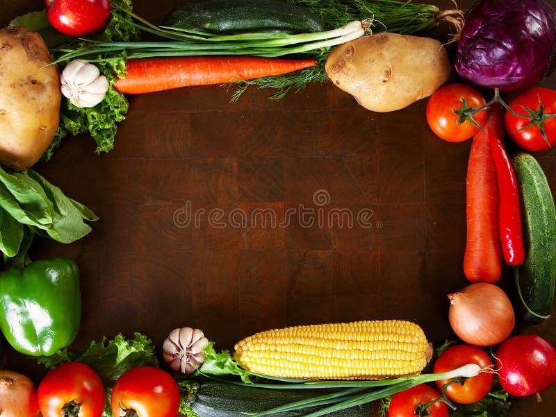 Frame Vegetables stock image. Image of organic, natural - 6663475