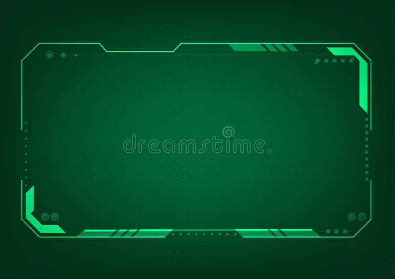 Frame Digital Technology Background Stock Illustration - Illustration ...