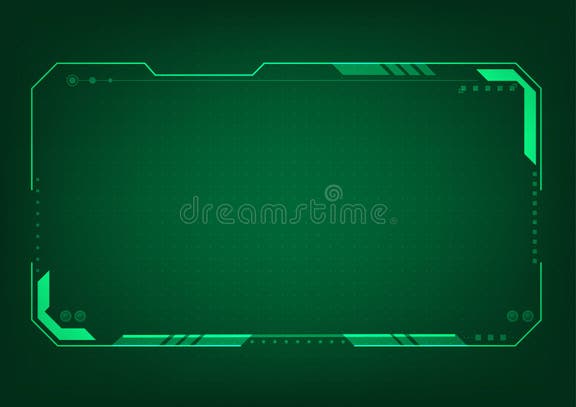 Frame Digital Technology Background Stock Illustration - Illustration ...
