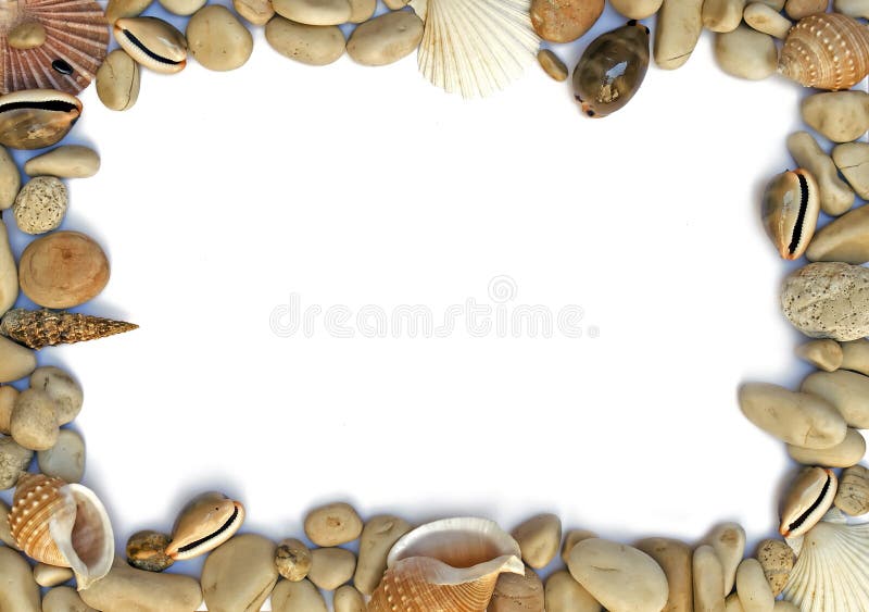 Frame do mar foto de stock. Imagem de seixos, rocha, escudo - 5925176