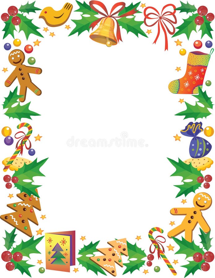 Frame do Natal ilustração do vetor. Ilustração de decorativo - 12297254