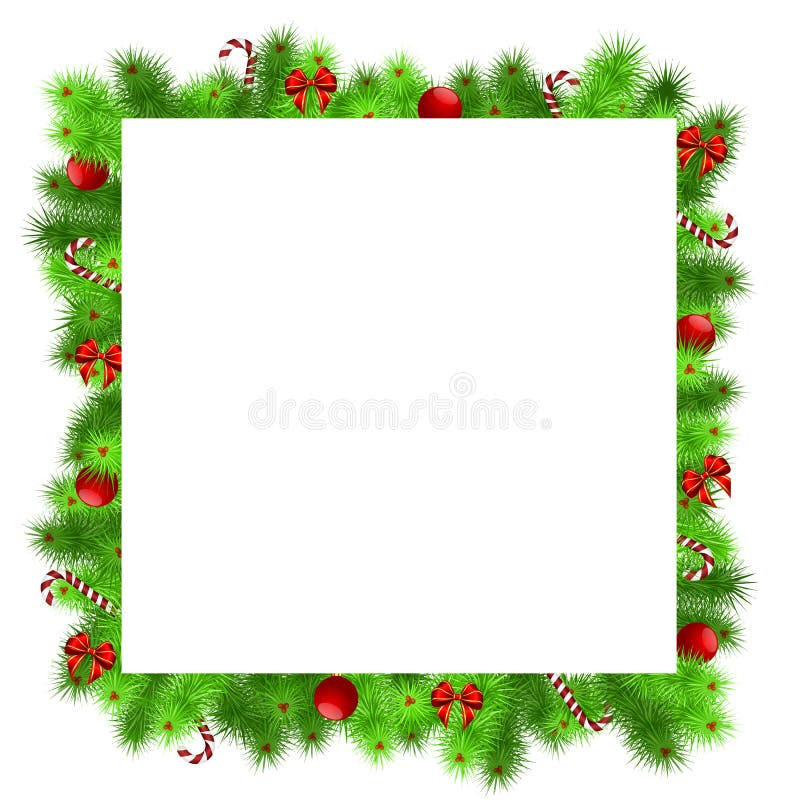 Frame do Natal ilustração do vetor. Ilustração de quadro - 26960113