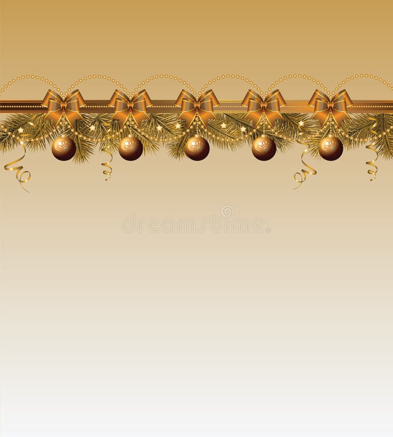 Frame do Natal com esferas ilustração do vetor. Ilustração de verde ...