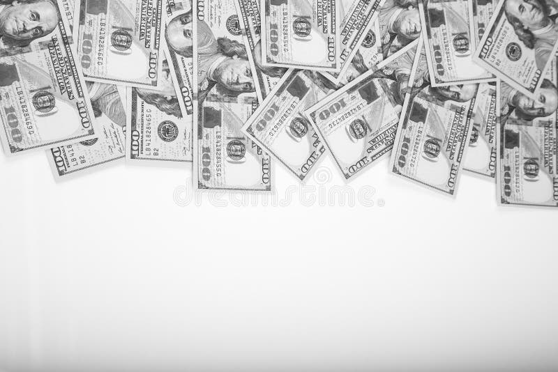 Frame of 100 Dollars Banknotes Stock Image - Image of culture, making ...