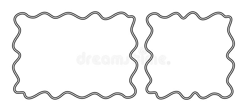 Frame Doodle Line Hand Drawn, Picture Frame, Outline Border Frame ...