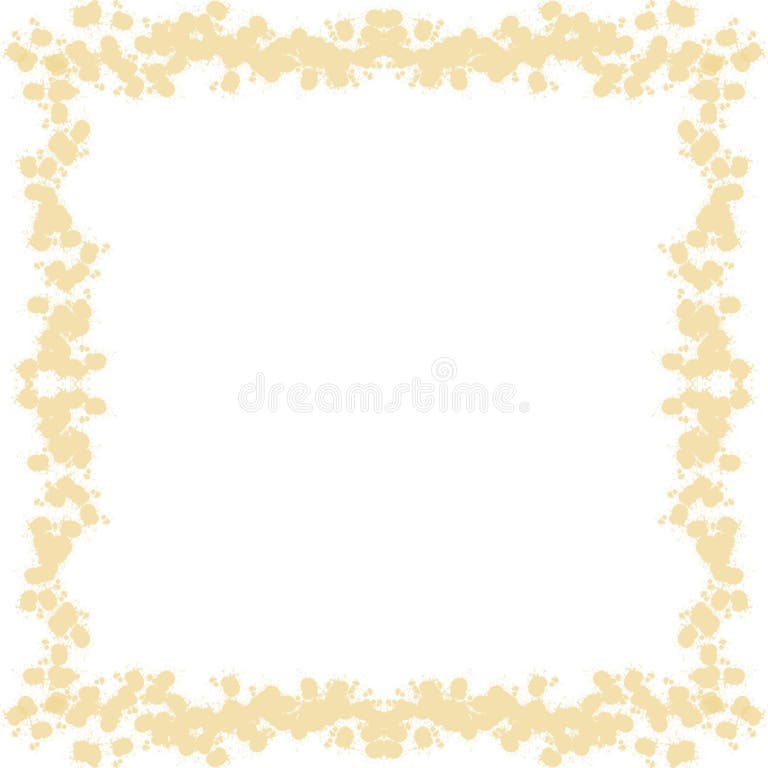 Frame with Dot, Abstract Grunge Dot Border Frame Isolated on White ...