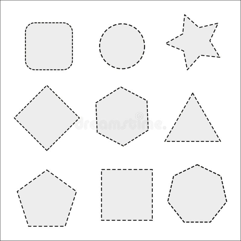 Frame with Dotted Line Vector File Stock Vector - Illustration of ...