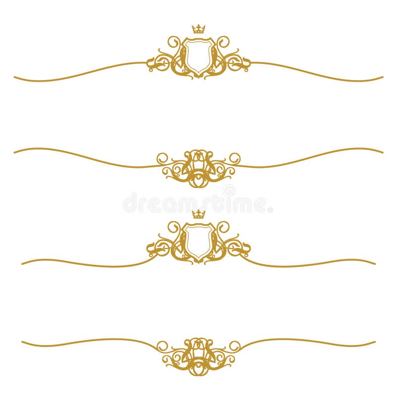 Frame dourado com protetor ilustração do vetor. Ilustração de colheita ...