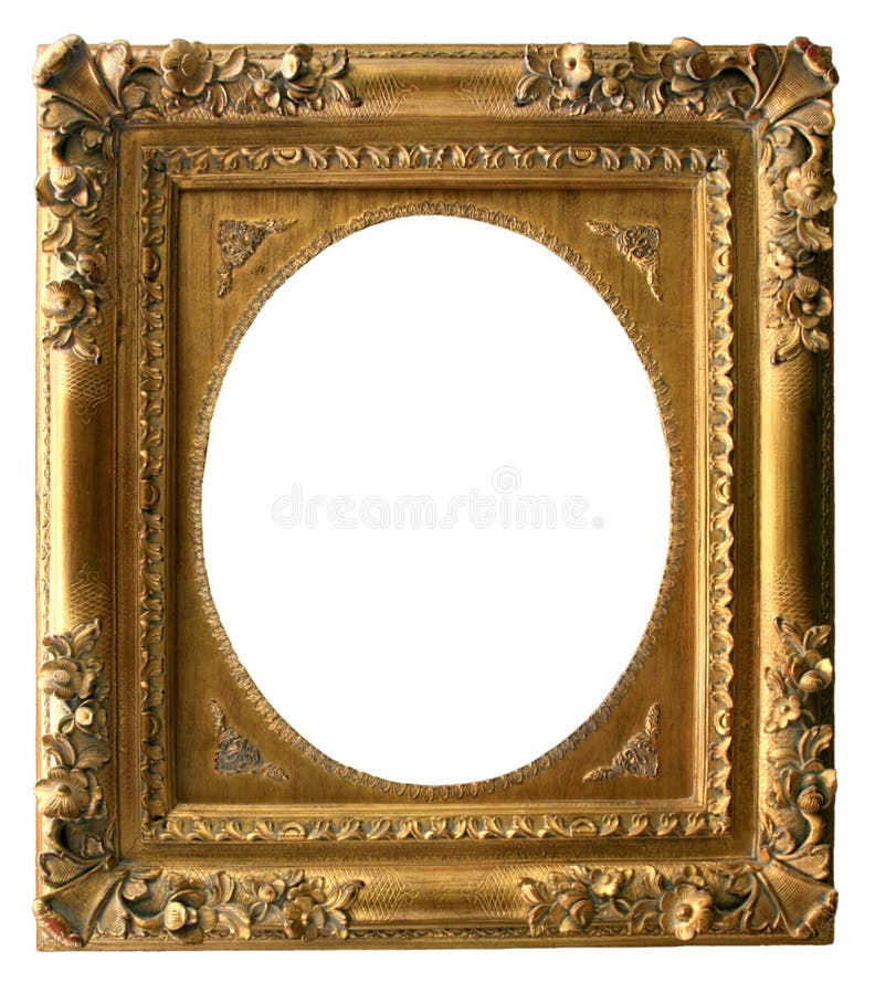 Frame dourado da arte foto de stock. Imagem de galeria - 5374632