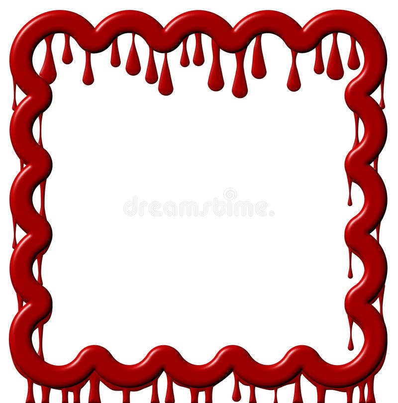 Frame Dripping Red Paint stock illustration. Illustration of drip ...