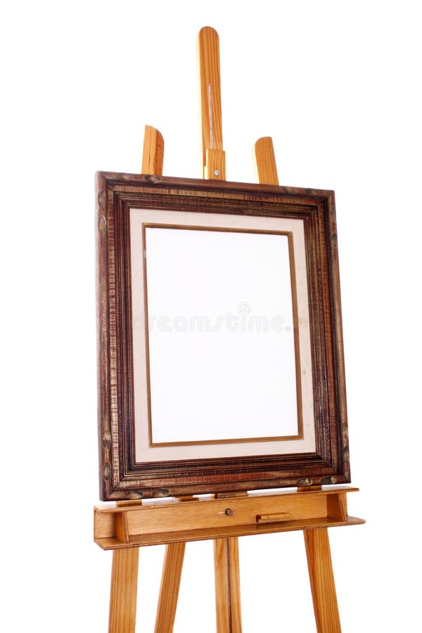 Frame on easel stock photo. Image of canvas, background - 38602372