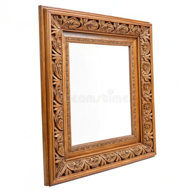 Frame in Eastern Tradition Isolated on White Background Stock ...