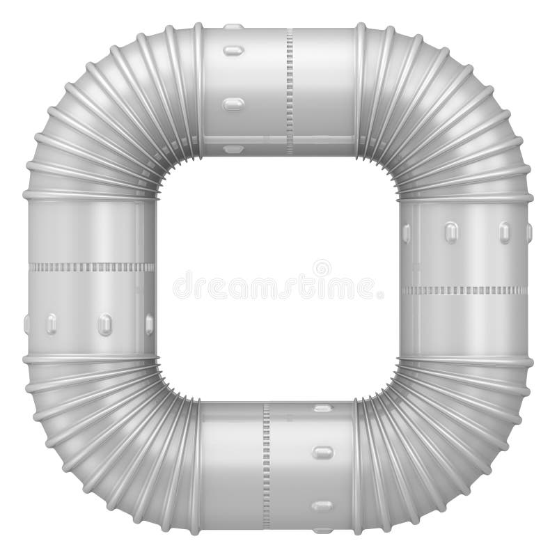 Frame from Elbow Pipe. Connection Stock Illustration - Illustration of ...