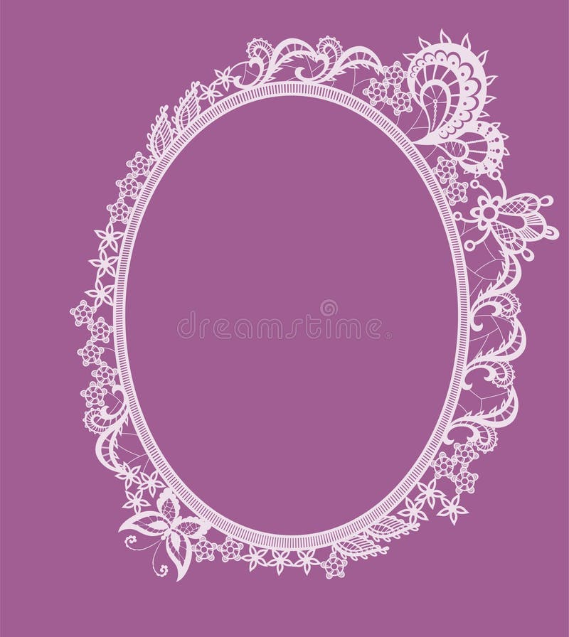 Abstract Lace with Elements of Butterflies and Flowers Stock ...