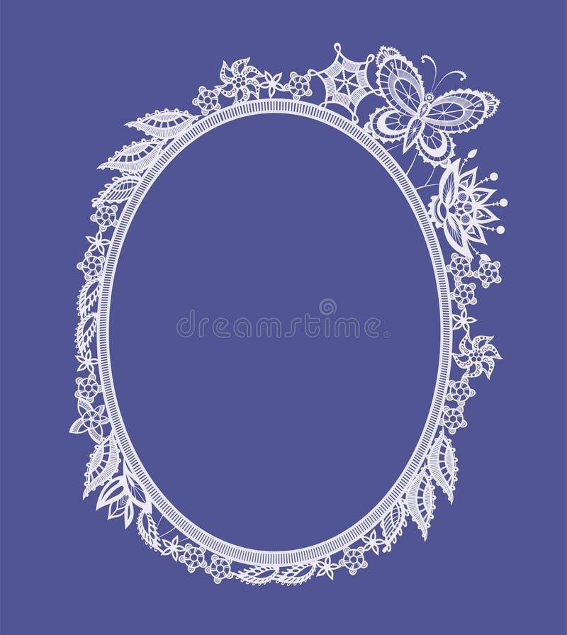 Abstract Lace with Elements of Butterflies and Flowers Stock ...