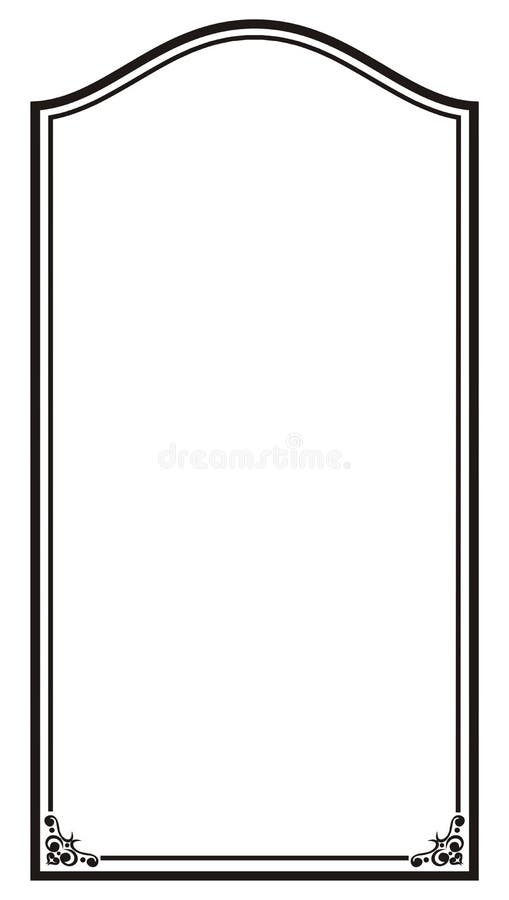 Frame em branco ilustração stock. Ilustração de projeto - 7671368