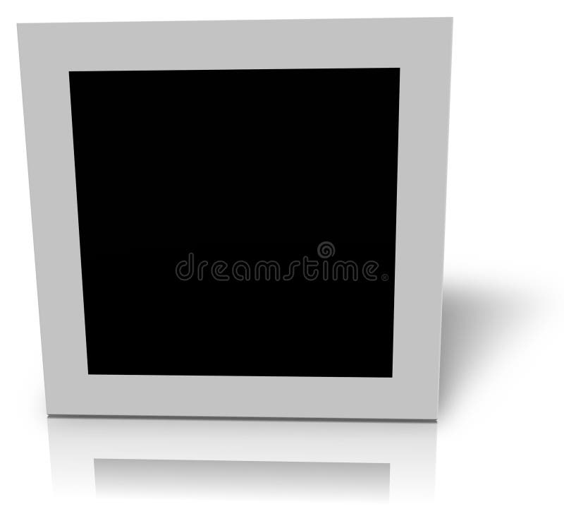 Frame em branco no branco ilustração stock. Ilustração de sobre - 9980295
