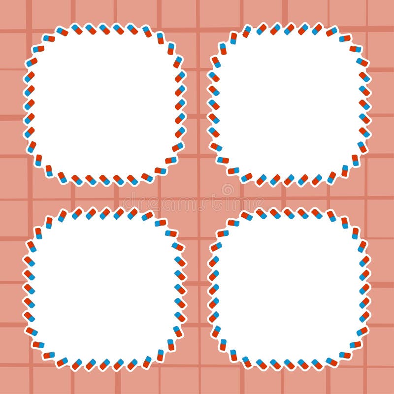 Frame with Eraser for Banner, Poster, and Greeting Card Stock Vector ...