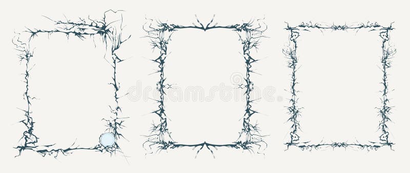 Magic Border with Rainbow Mesh and Space for Text Stock Illustration ...