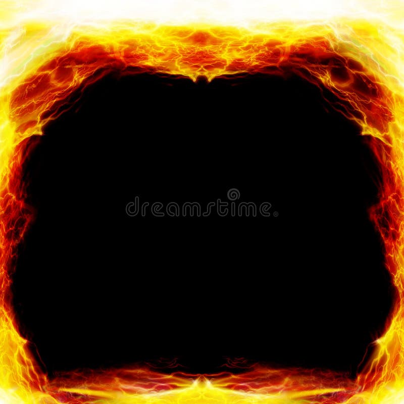 Frame on fire stock illustration. Illustration of fire - 3293034