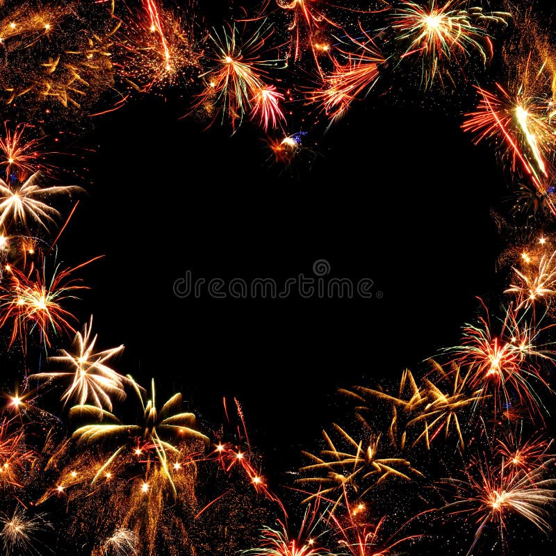 Fireworks frame stock photo. Image of light, fire, illuminated - 5658462