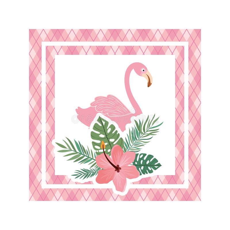 Frame with Flemish and Summer Flower Stock Vector - Illustration of ...