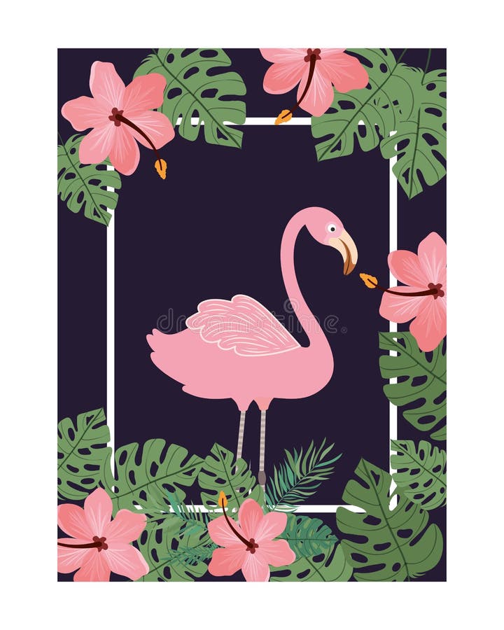 Frame with Flemish and Summer Flower Stock Vector - Illustration of ...