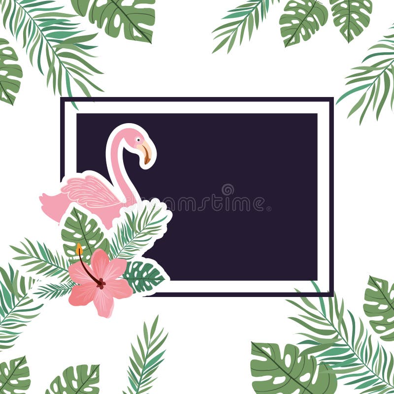 Frame with Flemish and Summer Flower Stock Vector - Illustration of ...
