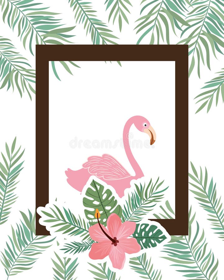 Frame with Flemish and Summer Flower Stock Vector - Illustration of ...