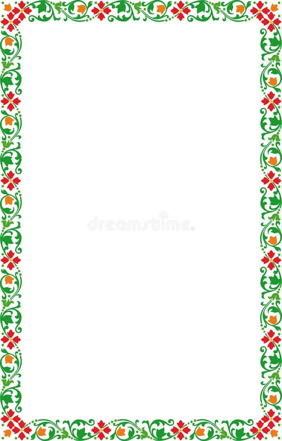 Romanian Traditional Frame - Cdr Format Stock Vector - Illustration of ...